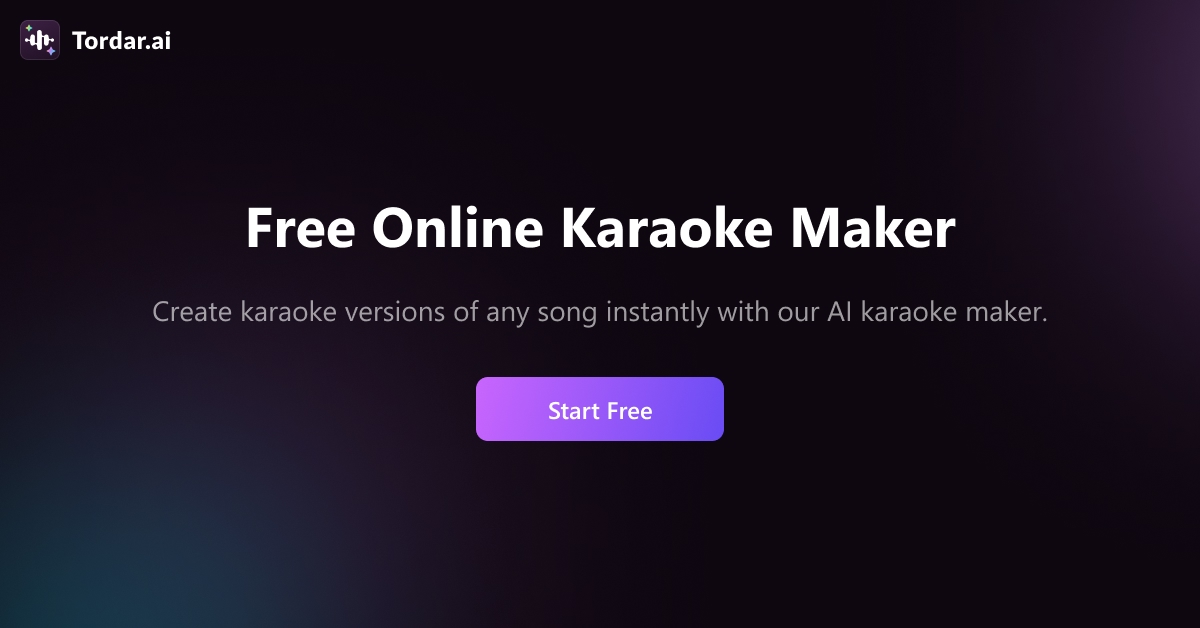 Free Online AI Karaoke Maker - Remove Vocals from Songs